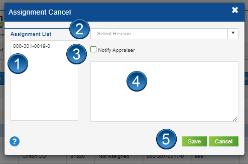 Assignment Cancel Landing Page